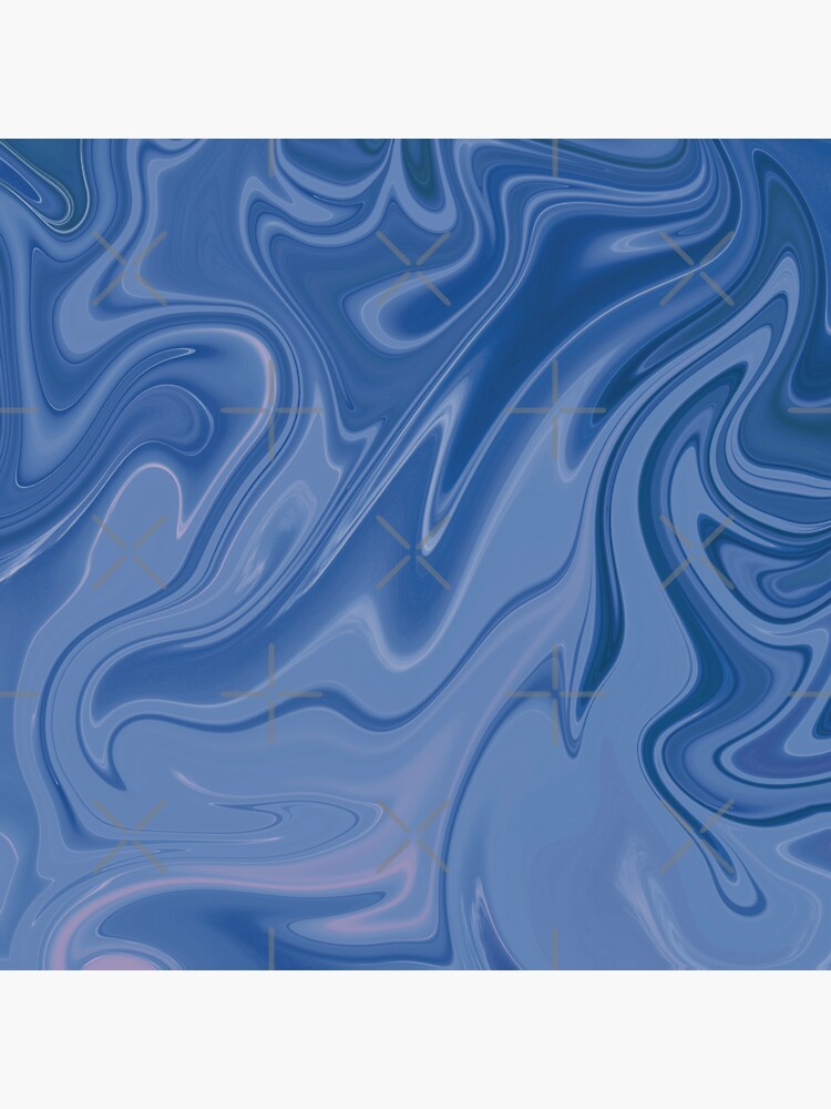 "Groovy liquid swirl marble aqua" Sticker for Sale by ninakinata ...