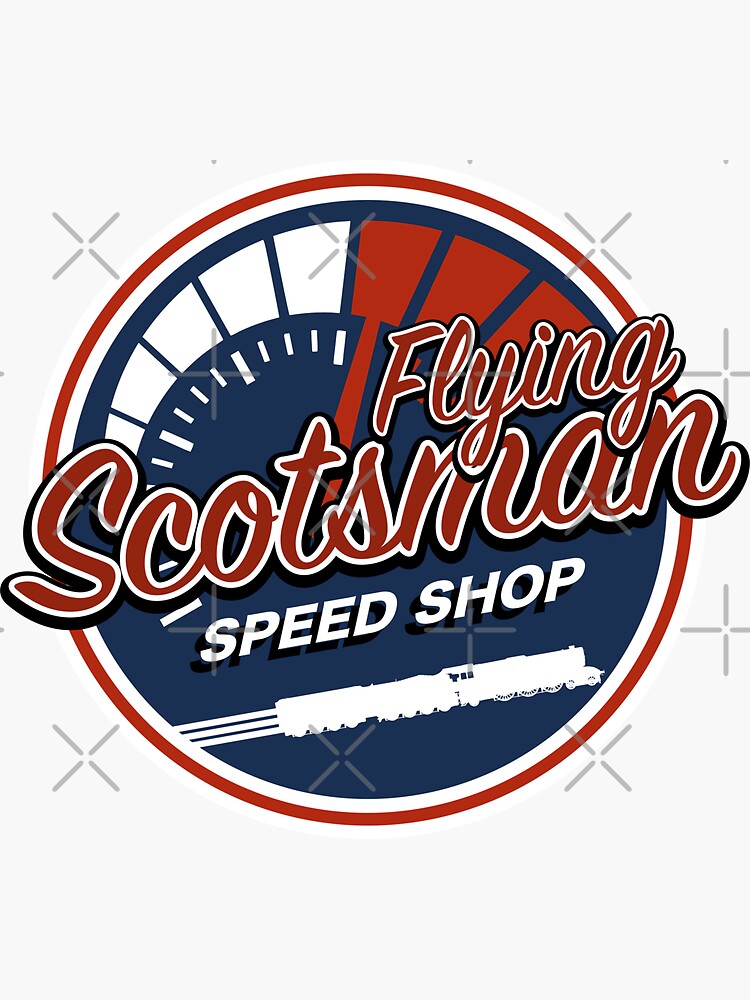 "Flying Scotsman" Sticker for Sale by TheRailStation | Redbubble