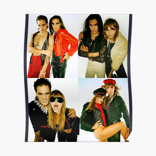 "Energy Turning Point Career Maneskin Stickers Pack Retro" Poster for ...