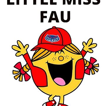 "Little Miss FAU Sticker" Sticker for Sale by colorfulgreek | Redbubble