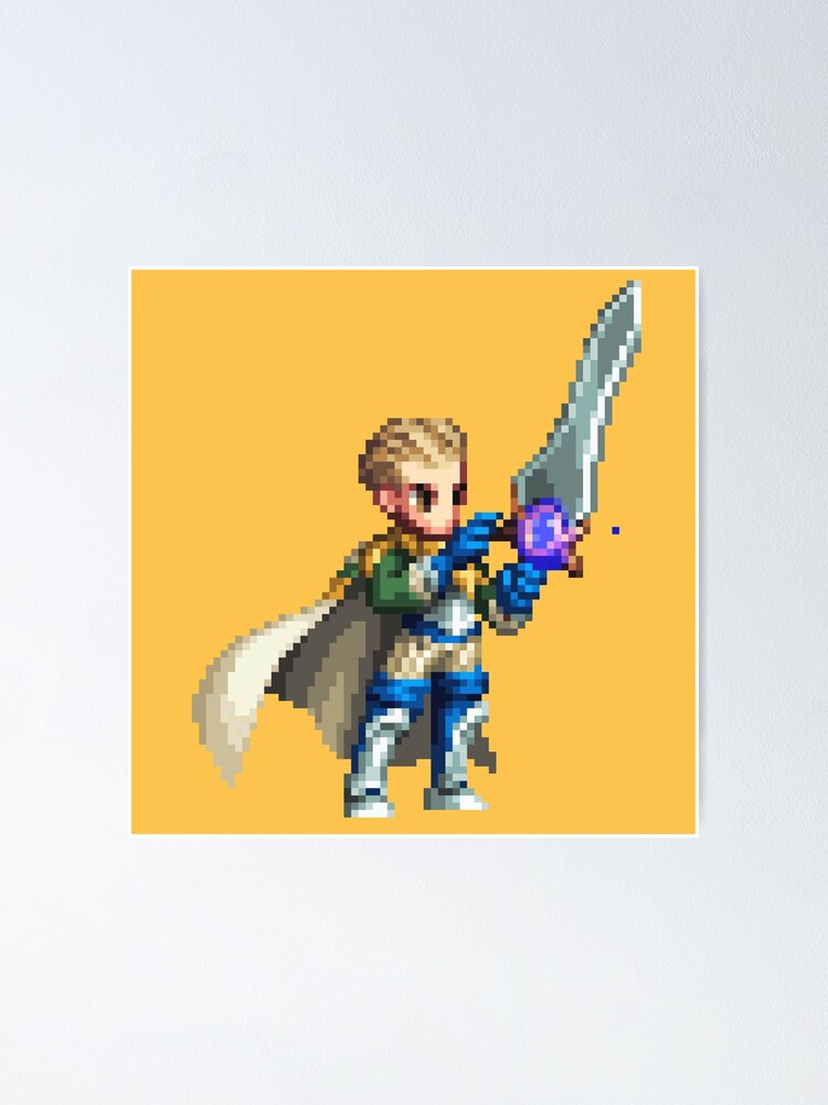 "Beowulf Idle Final Fantasy Tactics Pixel Art" Poster for Sale by PIXEL ...