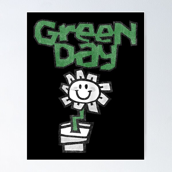 "Green Day Flower Pot" Poster for Sale by Alverta Water | Redbubble