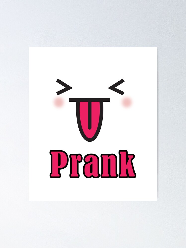"Prank emoji" Poster for Sale by LetsShopping786 | Redbubble