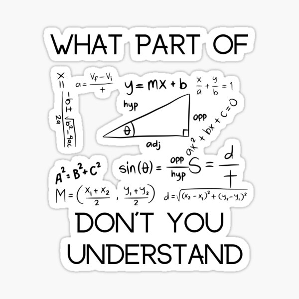 "What Part Of Don't You Understand" Sticker for Sale by RachodShop ...