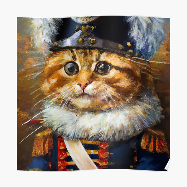 "Cat of the Napoleonic Army" Poster for Sale by ErianAndre | Redbubble