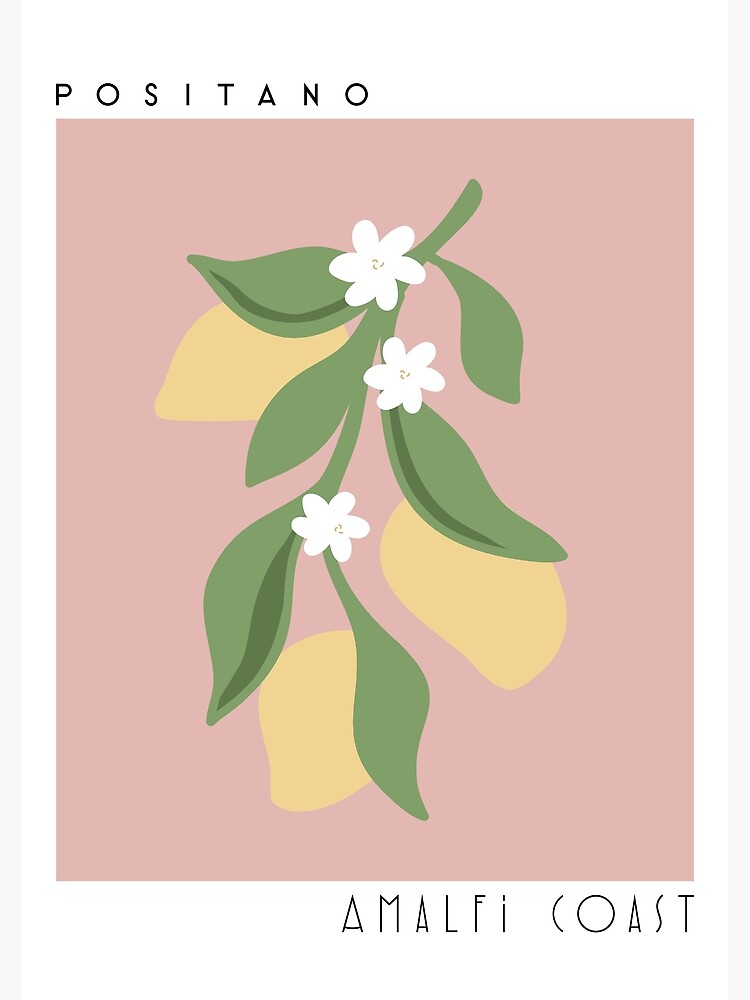 "Positano Amalfi Coast Lemons" Poster for Sale by TheAliferous | Redbubble