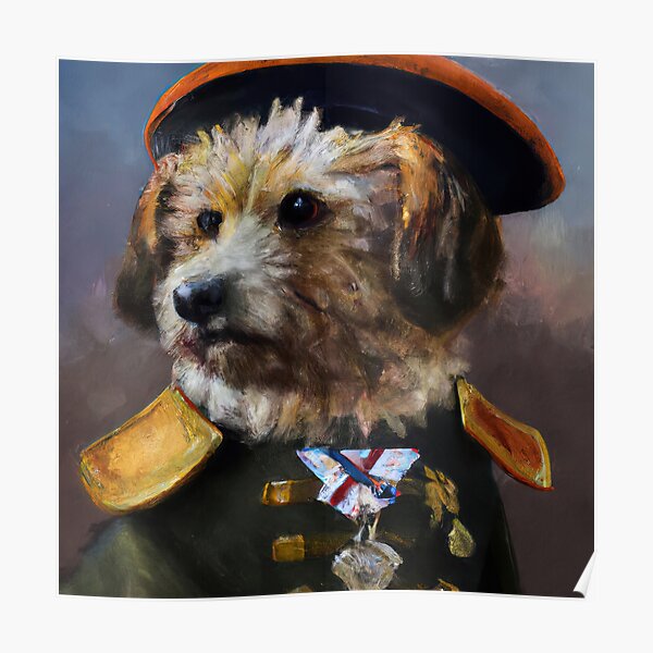 "Dog of the Napoleonic Army" Poster for Sale by ErianAndre | Redbubble