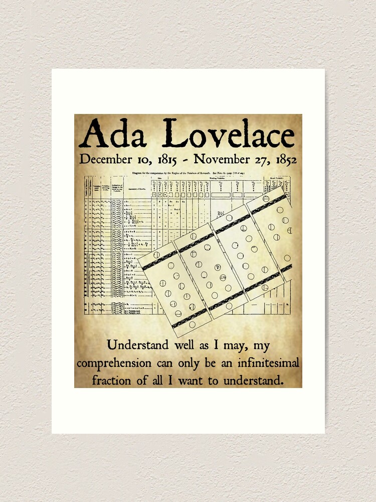"Ada Lovelace Mathematician Computer Science Mathematics Understanding ...