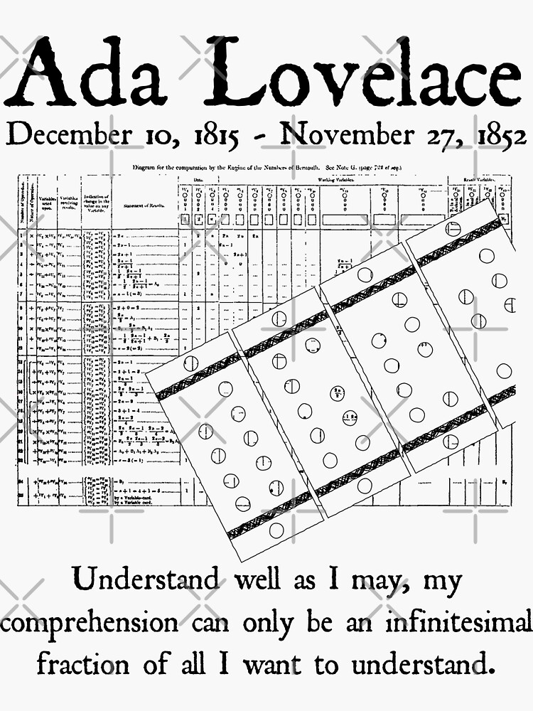 Pegatina «Ada Lovelace Matemática Ciencias de la computación Matemática ...