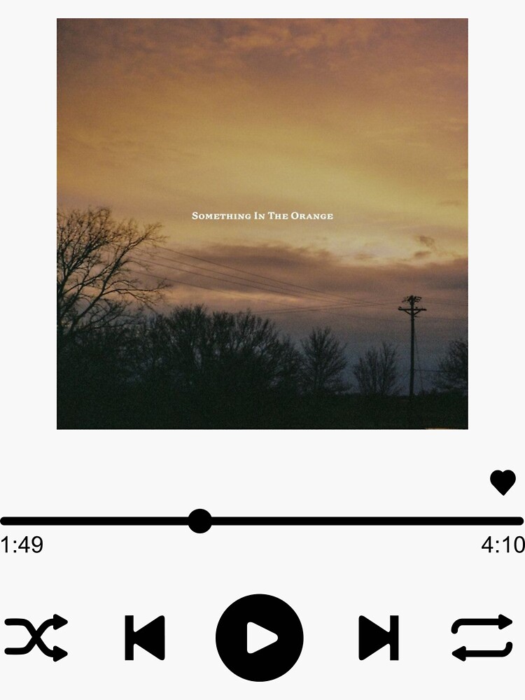 "Zach bryan something in the orange " Sticker for Sale by shoppingvalley | Redbubble