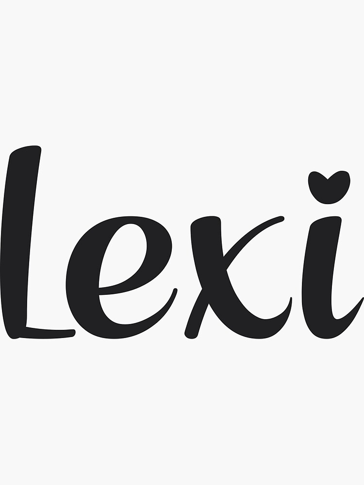 "Lexi" Sticker for Sale by 99Posters | Redbubble