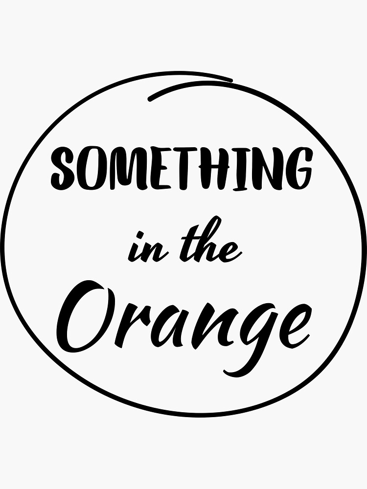 "Zach bryan something in the orange " Sticker for Sale by shoppingvalley | Redbubble