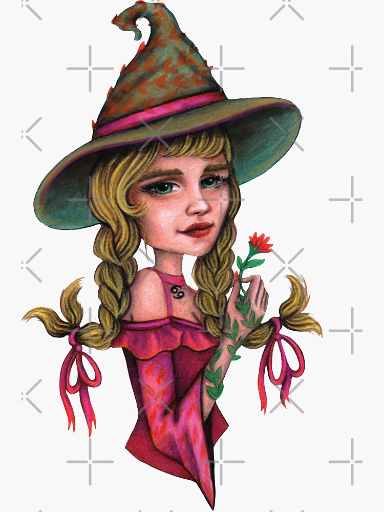 "Cancer Witch 3" Sticker for Sale by RalucaIov | Redbubble