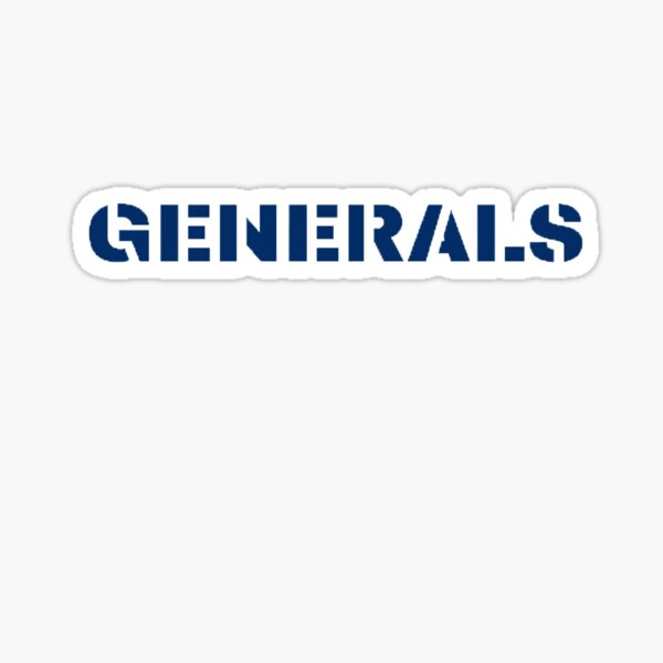 "GENERAL" Sticker for Sale by sweetyprint | Redbubble