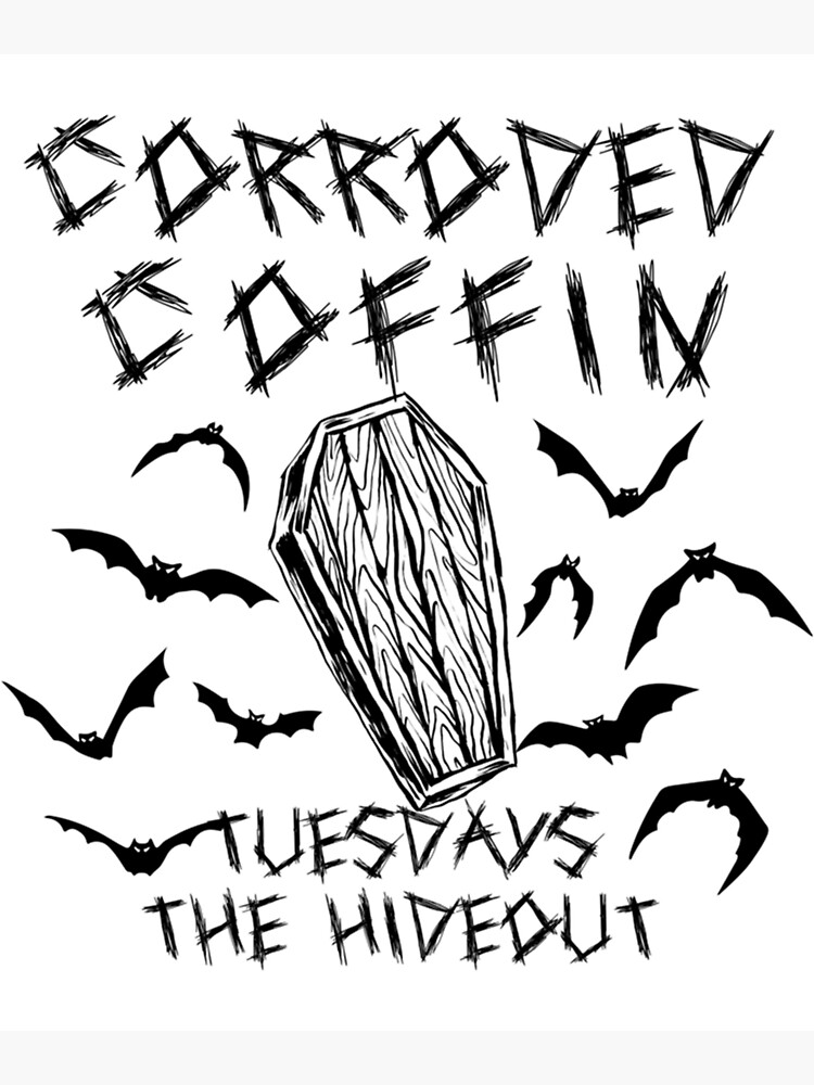 "Corroded Coffin @ The Hideout Stranger Things, Eddie Munson " Poster ...