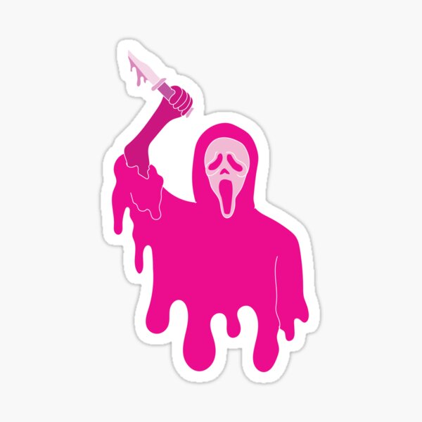 "Drippy Slasher Ghost " Sticker for Sale by carlyscreations | Redbubble