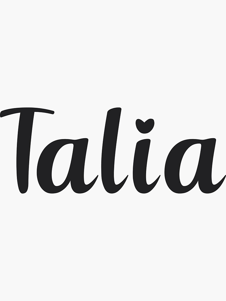 "Talia" Sticker for Sale by 99Posters | Redbubble