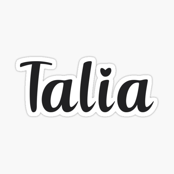 "Talia" Sticker for Sale by 99Posters | Redbubble