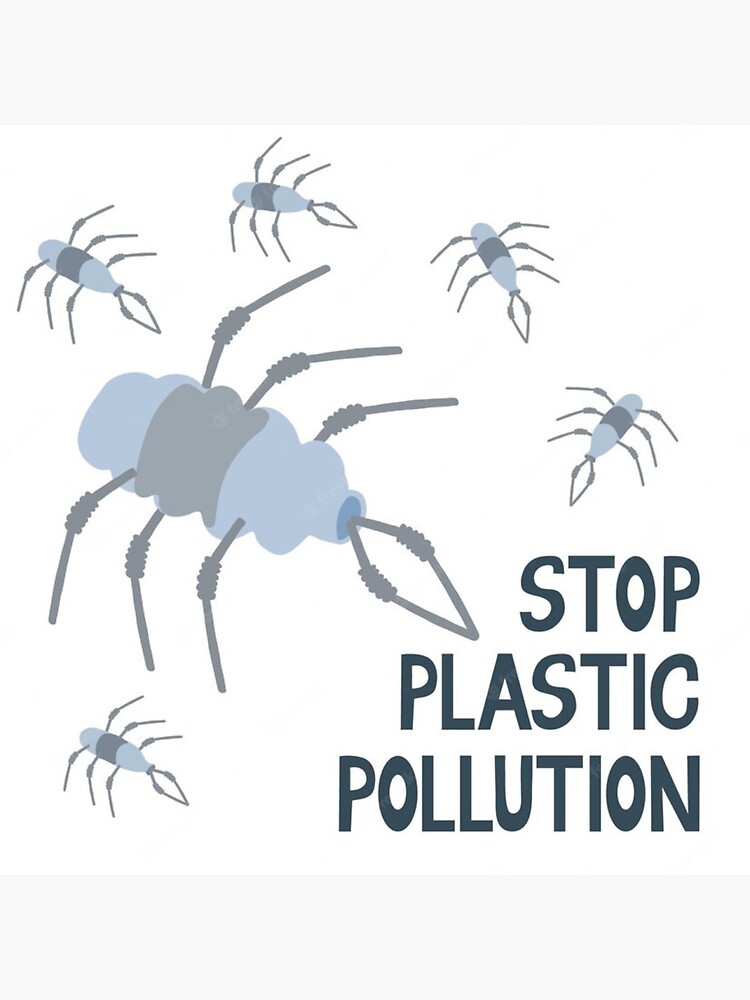 Stop Plastic Pollution”" Sticker for Sale by MonsterDezigns | Redbubble