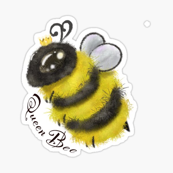 "Queen bee" Sticker for Sale by snailfarmer22 | Redbubble