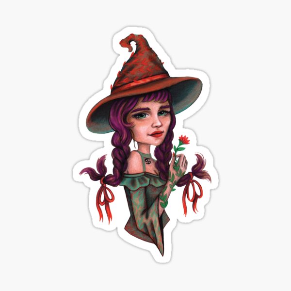 "Cancer Witch 6" Sticker for Sale by RalucaIov | Redbubble