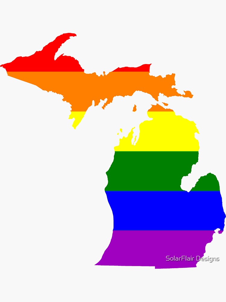 "Love Equality Shirts and Gifts - Michigan LGBTQ Rainbow Pride Adult ...