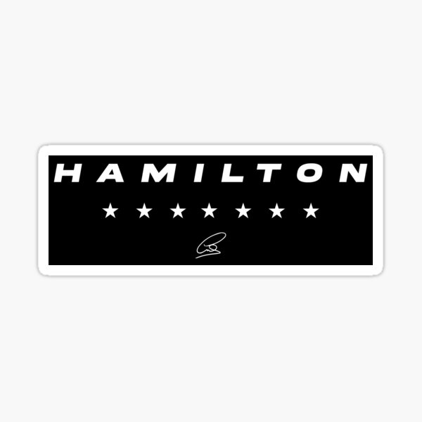 "Lewis Hamilton 7x World Champion Signiture" Sticker for Sale by F1RB ...