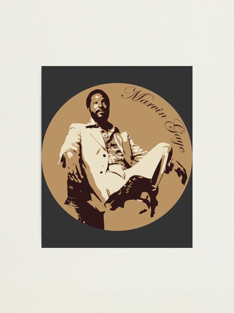 Lámina fotográfica «Blanco y negro Marvin Música más vendida Cantante ...