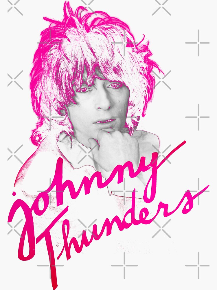 "Johnny Thunders" Sticker for Sale by PixelBuilder | Redbubble