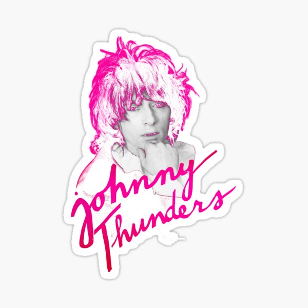 "Johnny Thunders" Sticker for Sale by PixelBuilder | Redbubble
