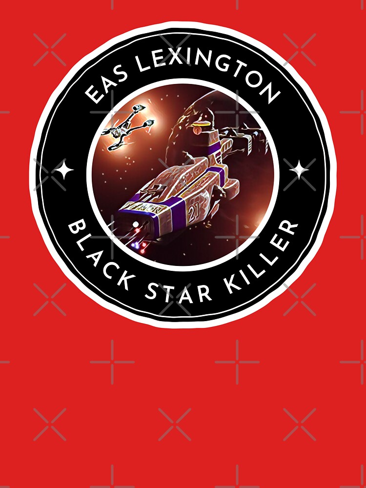 "EAS Lexington - Black Star Killer - White - Sci-Fi - B5" T-shirt for Sale by flevin | Redbubble ...