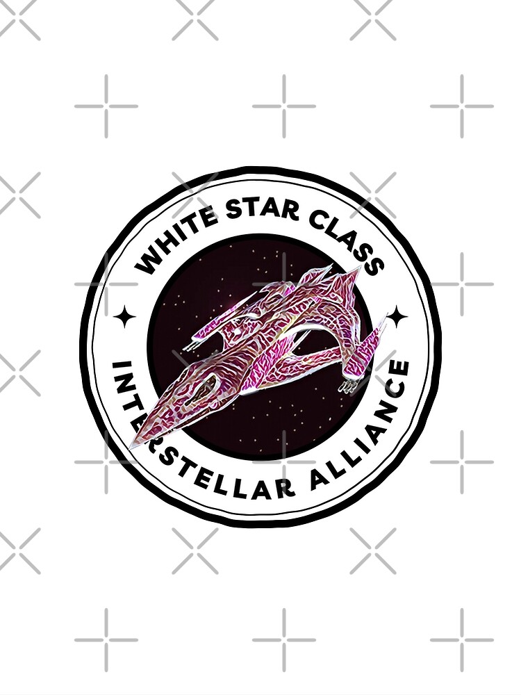 "White Star Class - Interstellar Alliance - White - Sci-Fi - B5" Poster ...