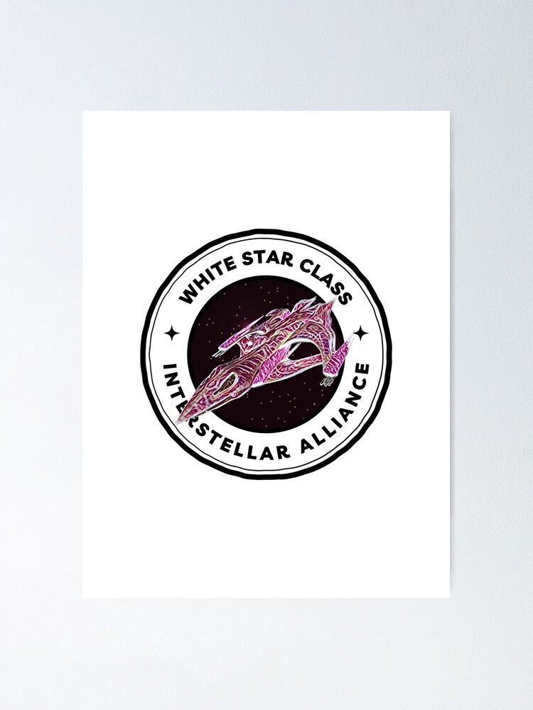 "White Star Class - Interstellar Alliance - White - Sci-Fi - B5" Poster ...