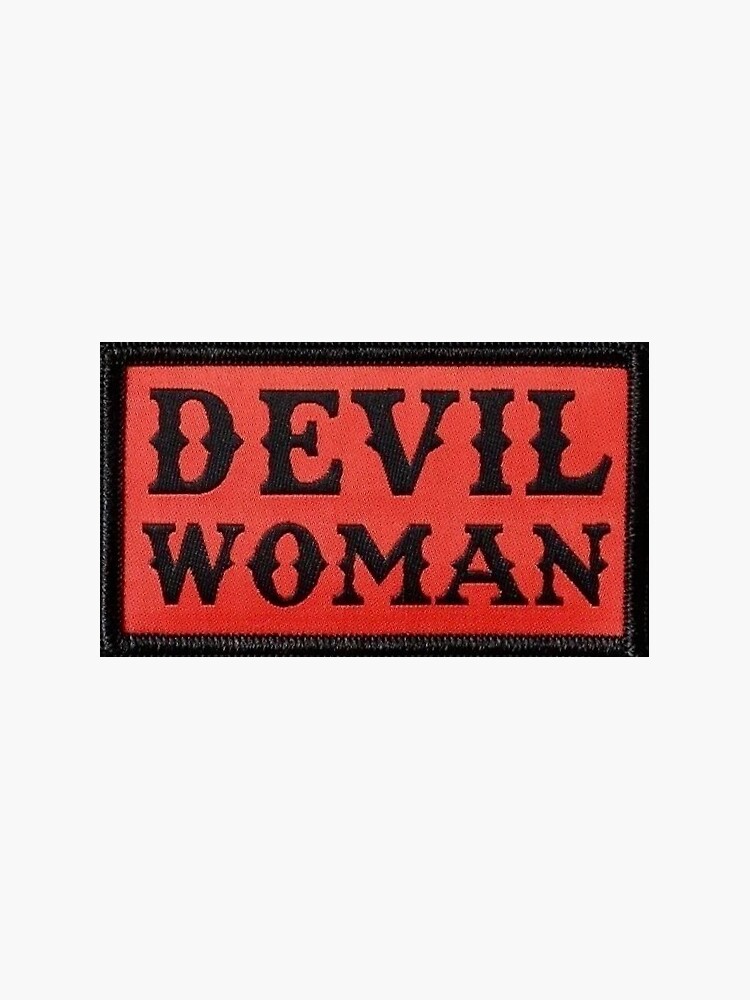 "Devil Woman Patch Sticker" Sticker for Sale by NathyArtz | Redbubble