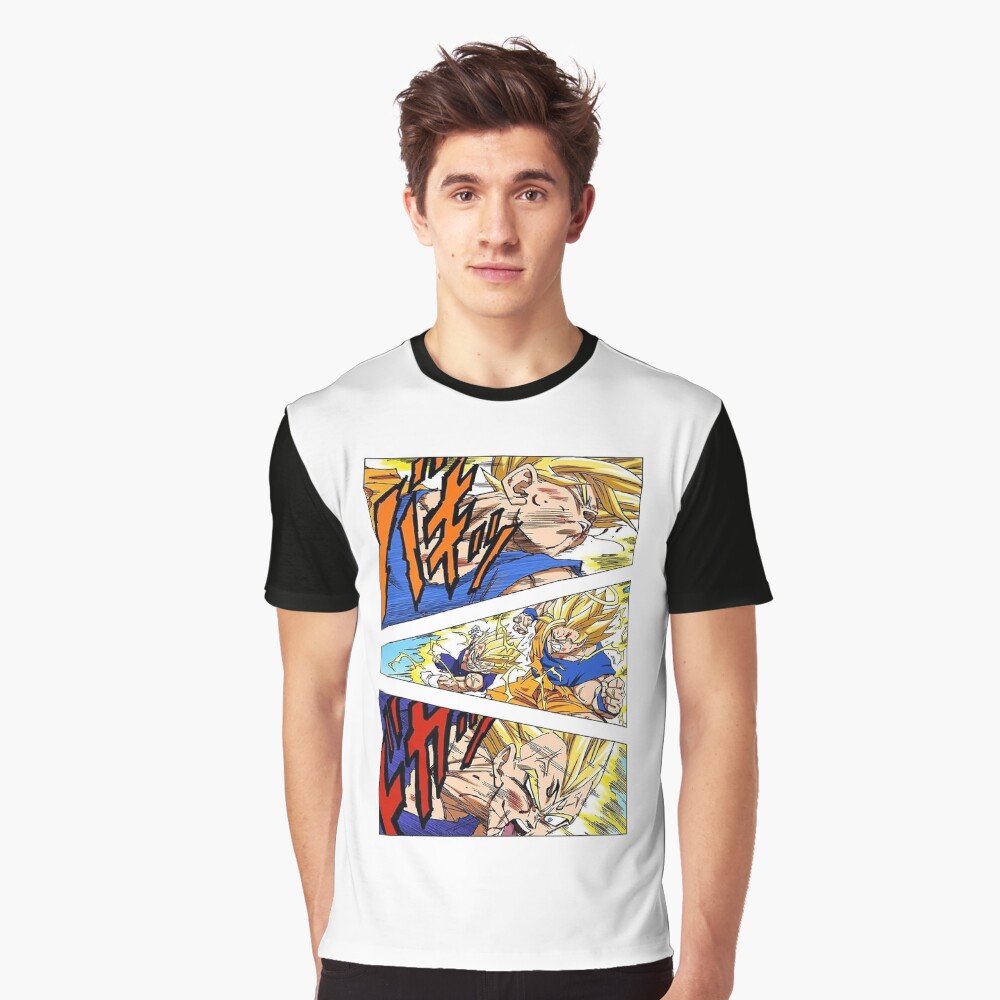 "SSJ2 Goku vs Majin Vegeta Manga Page" Poster for Sale by UrameshiMIDK | Redbubble