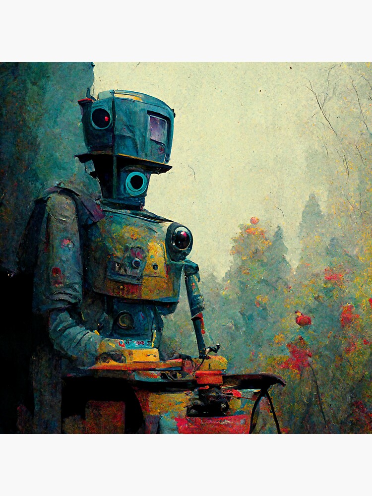 "Robot" Sticker for Sale by Rot-Bot | Redbubble