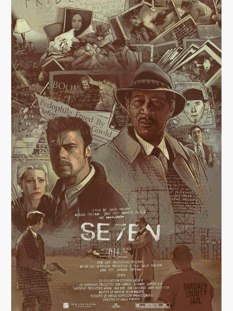 "Se7en" Art Board Print for Sale by Brewsoup | Redbubble