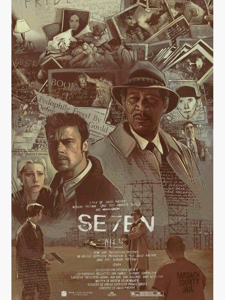 "Se7en" Sticker for Sale by Brewsoup | Redbubble