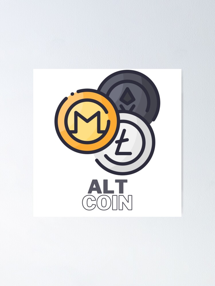"Alt Coin" Poster for Sale by Design-Quarry | Redbubble