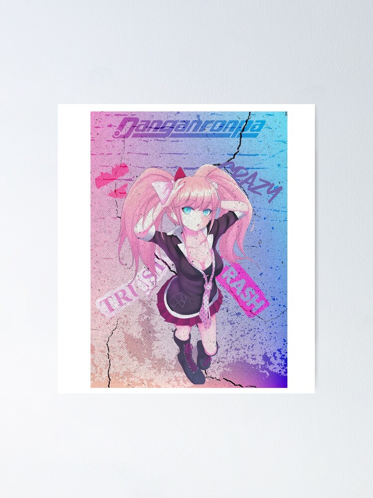"Pastel Goth Anime Poster Design | Junko Enoshima" Poster for Sale by ...