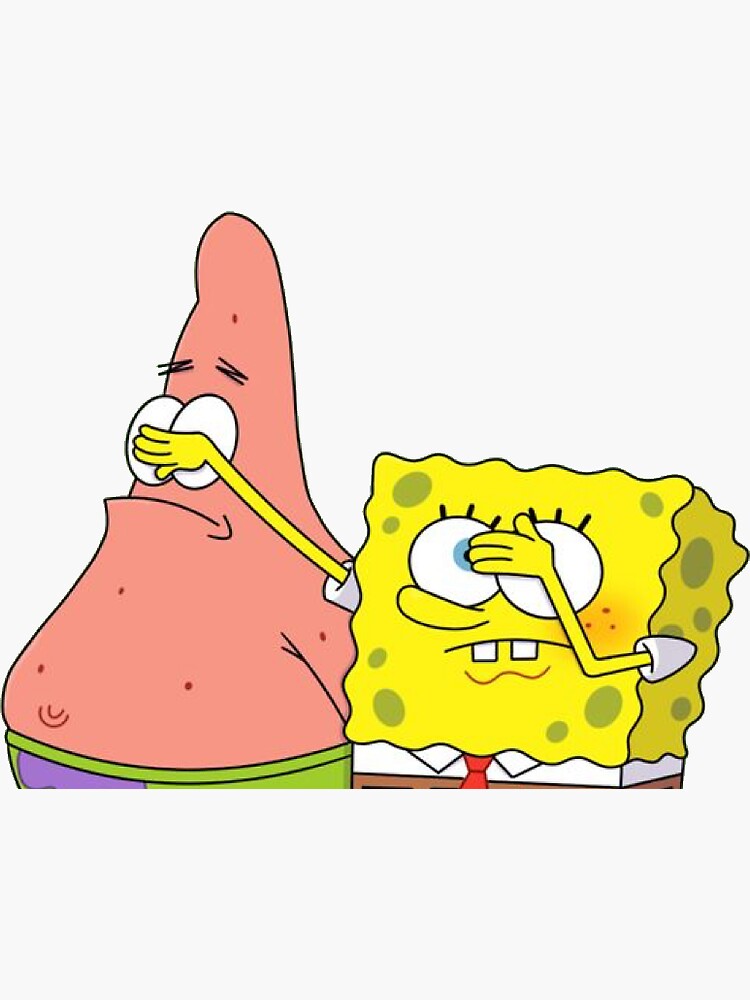 "SpongeBob and Patrick Star Cute VSCO Aesthetic Sticker" Sticker for ...