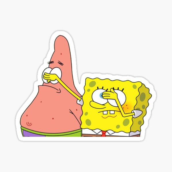 "SpongeBob and Patrick Star Cute VSCO Aesthetic Sticker" Sticker for ...
