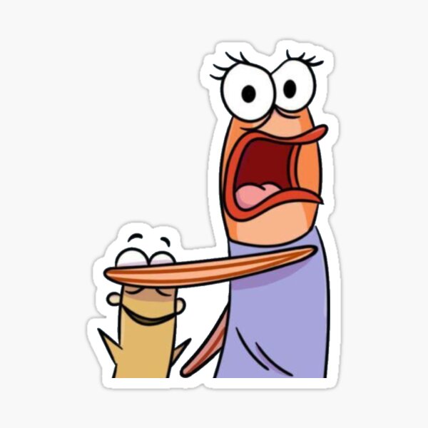 "Funny SpongeBob and Patrick Cute VSCO Aesthetic Sticker" Sticker for ...