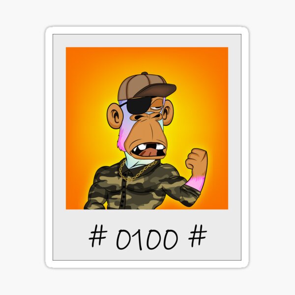 "Monkeys Family Portrait #0100#" Sticker for Sale by Kvn-Art | Redbubble