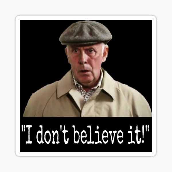 "Victor Meldrew" Sticker for Sale by SnookerLoopyOwl | Redbubble