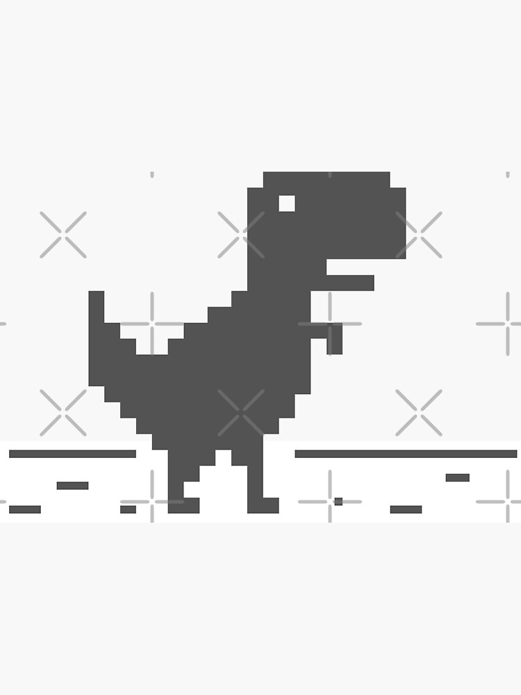 "T-Rex error offline - no internet dinosaur" Sticker for Sale by ...