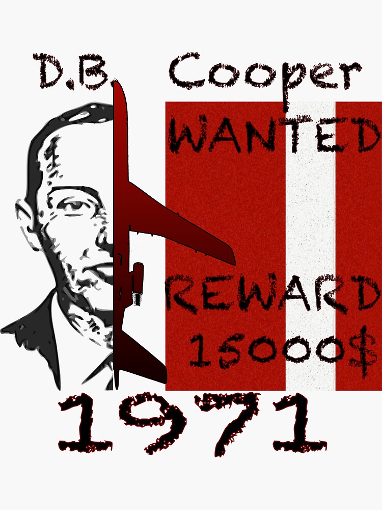 "db cooper skydiving team" Sticker for Sale by Bestofdesigner | Redbubble