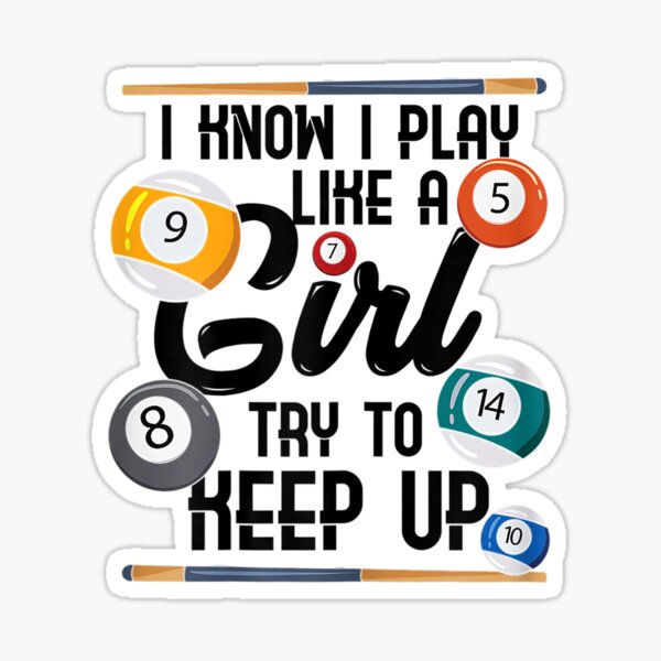 "Funny Artistic Billiards" Sticker for Sale by celine80s | Redbubble