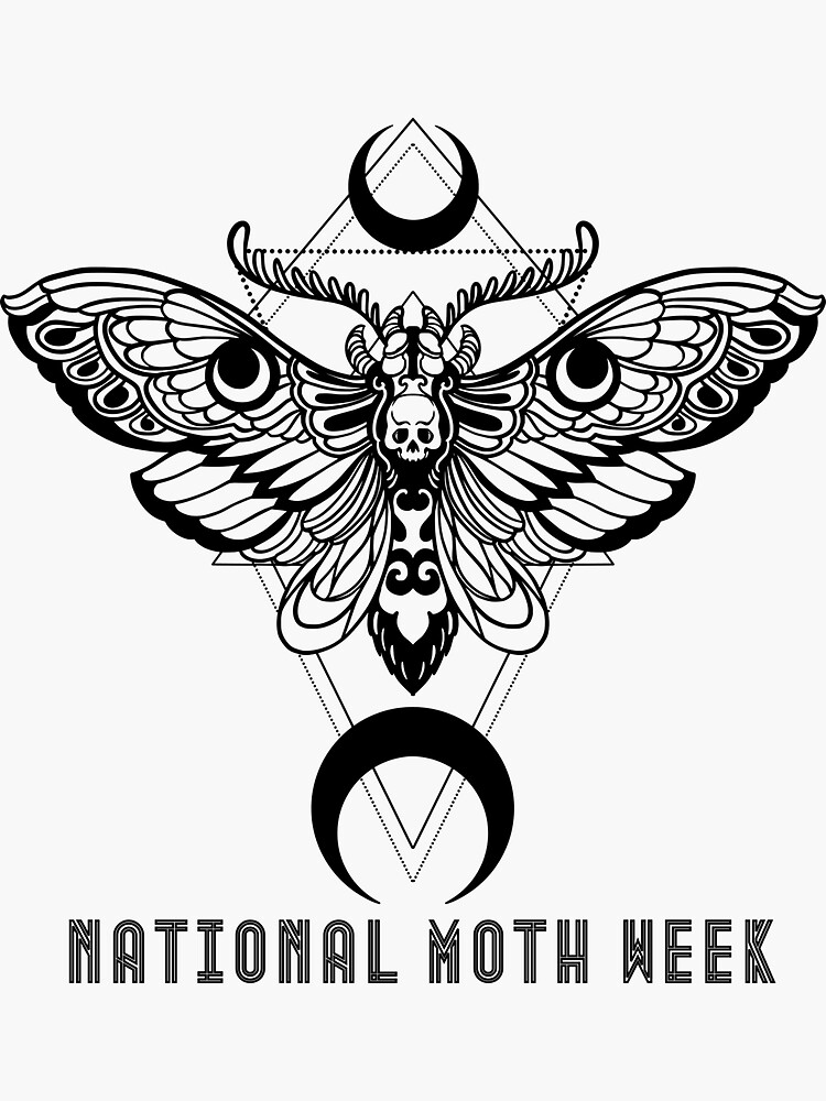 "national moth week 2022" Sticker for Sale by irizflower77 | Redbubble