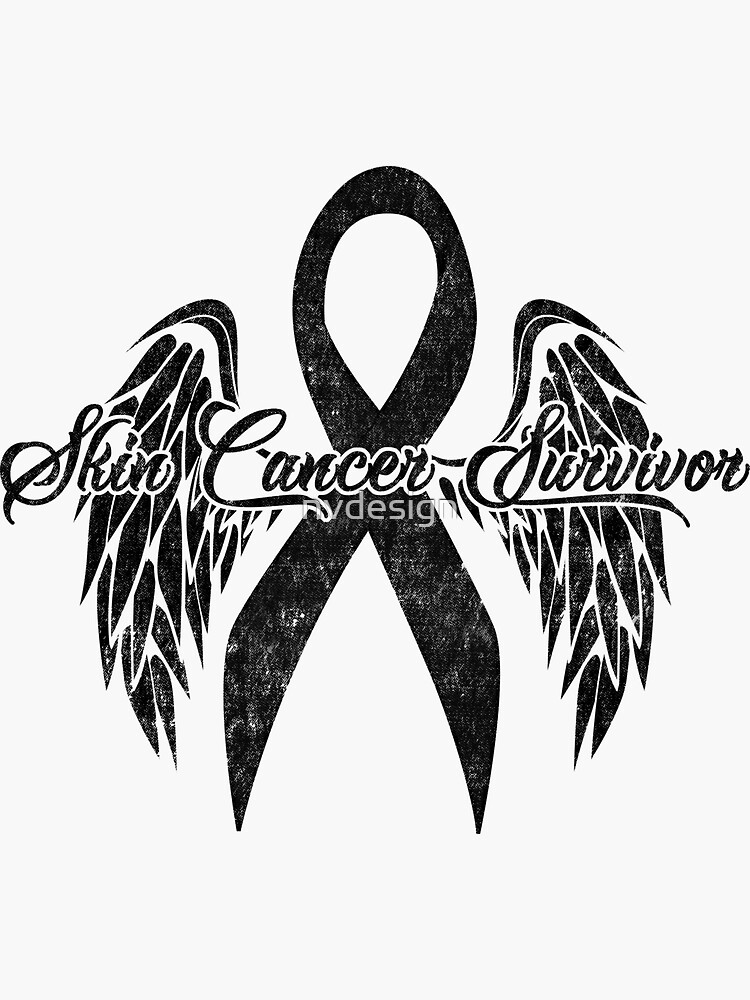 "Skin Cancer Warrior - Melanoma Awareness" Sticker by nvdesign | Redbubble